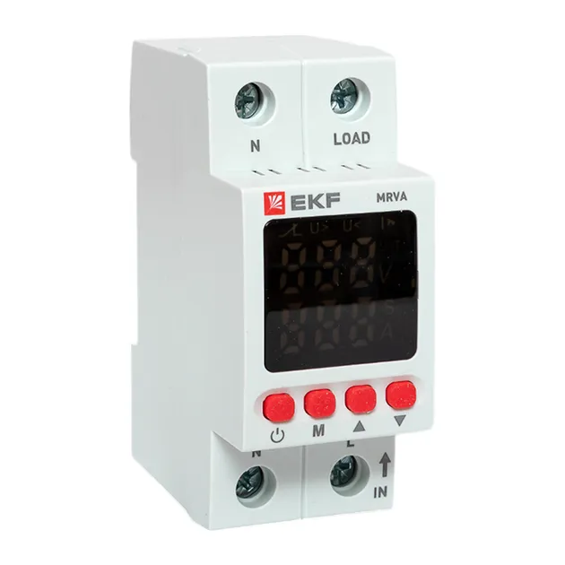 Реле напряжения и тока с дисп. 2 мод. MRVA 63A EKF. Цены, характеристики, фото на официальном ...