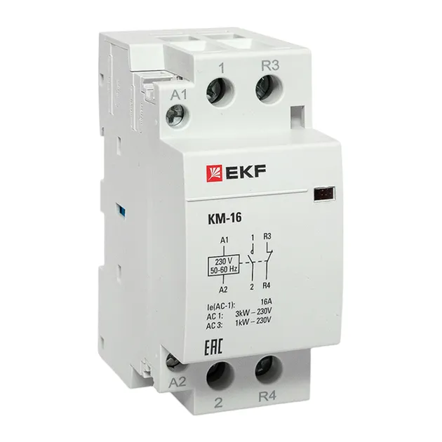 Контактор модульный КМ 16А NО+NC (2 мод.) EKF PROxima. Цены, характеристики, фото на официальном ...