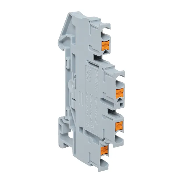Клемма двухуровневая Push-in 2.5 мм2 4 вывода серая EKF. Цены, характеристики, фото на ...