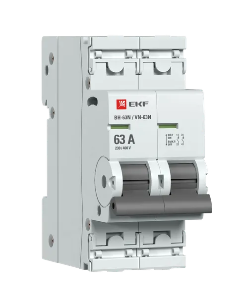 Выключатель нагрузки 2P 63А ВН-63N EKF PROxima. Цены, характеристики ...