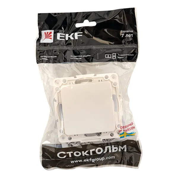 Стокгольм Механизм Выключателя 1-кл. 10А винтовые клеммы белый EKF PROxima. Цены, характеристики ...